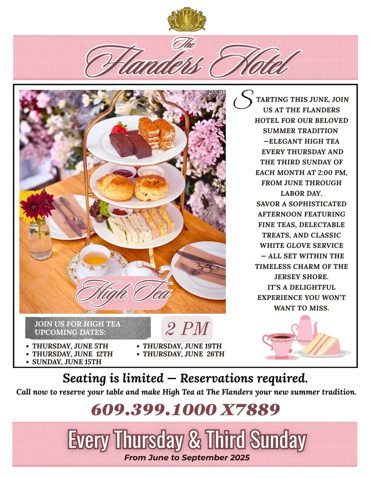 Indulge in a Delightful High Tea Experience | The Flanders Hotel